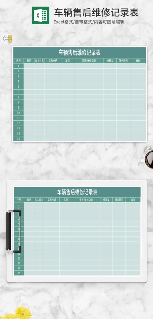 汽修厂维修表格电子版加速永久截图
