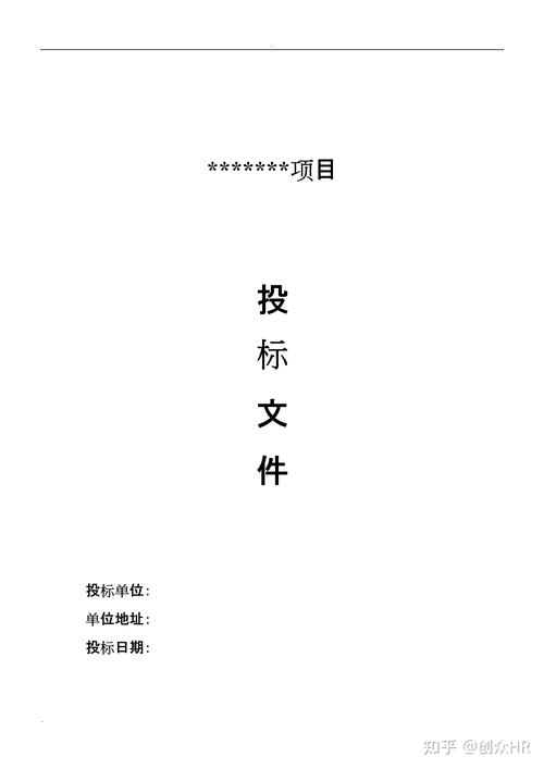 投标书模板样本光环加速版