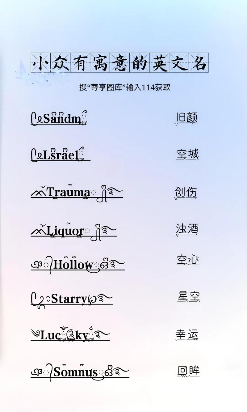 Mani英文名寓意纪念版