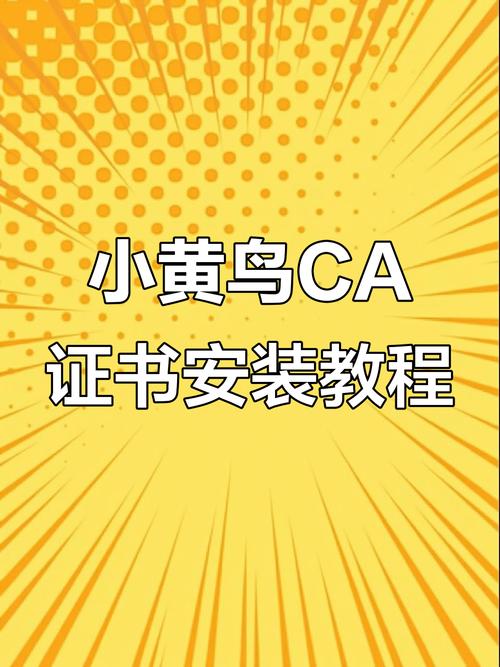 黄鸟ca证书安装流程截图