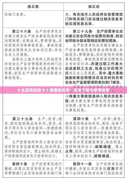 9·1高危风险免费攻略大全