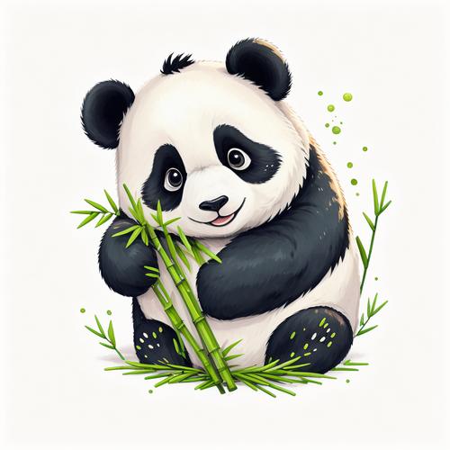 熊猫呆萌卡通图无限制版截图