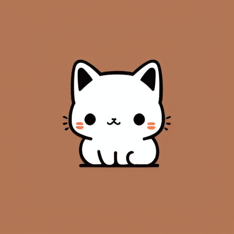 卡通小猫图片头像图标