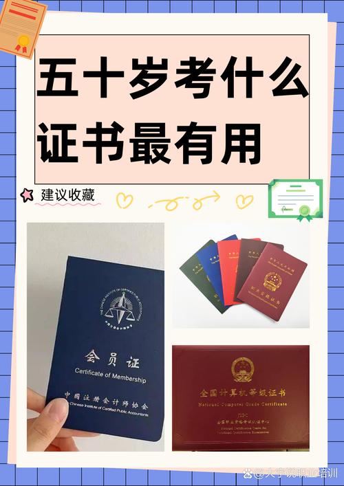 五十岁考什么证书最有用完整版图标