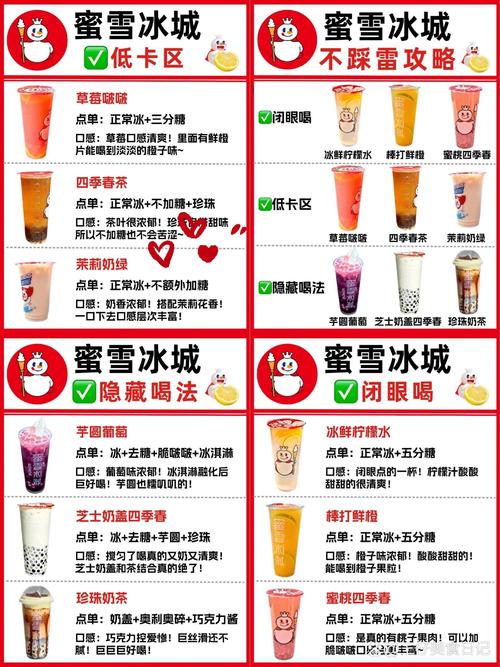 蜜雪冰城隐藏饮品高清版