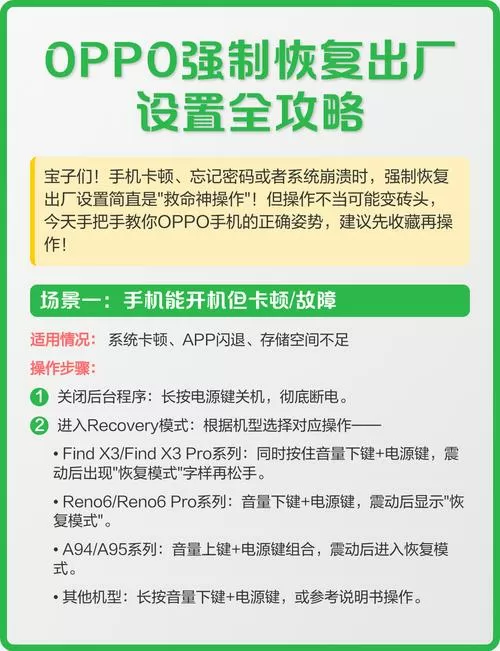 oppo手机锁住了怎么恢复出厂设置图标
