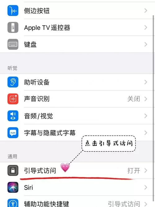 苹果手机开了引导式访问怎么关闭