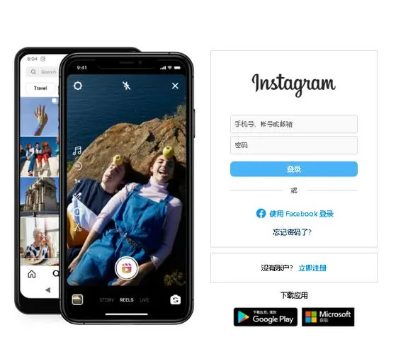 ins网站登录入口图标