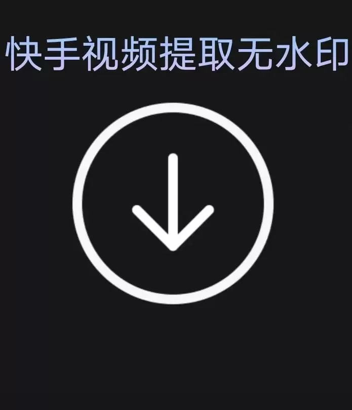 新版快手保存不了视频?图标
