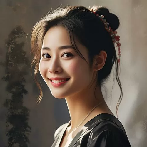美女头像真实自然图标