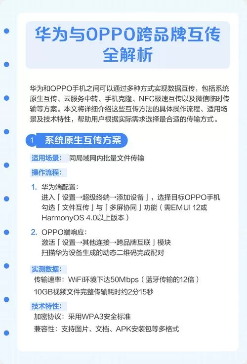 华为和oppo手机怎么互传图标