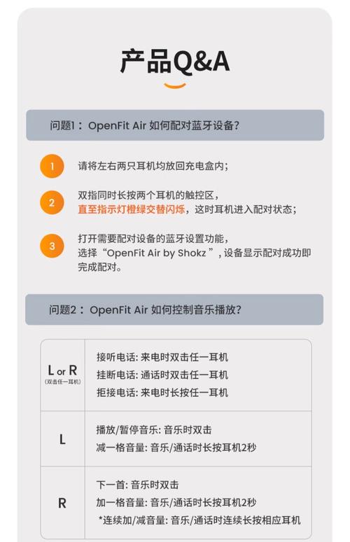 shokz蓝牙耳机说明书图标