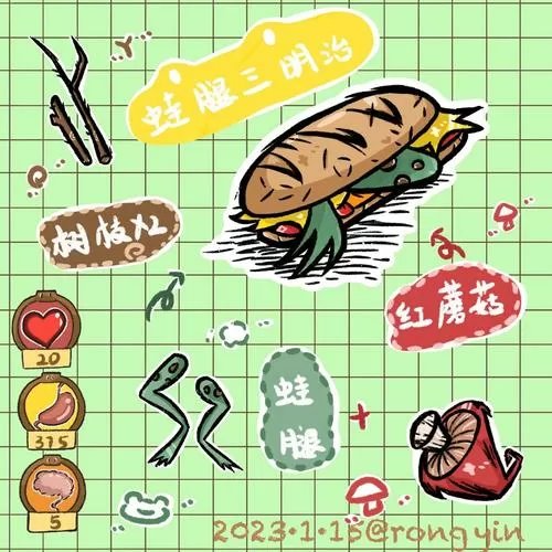 饥荒食谱蛙腿图标