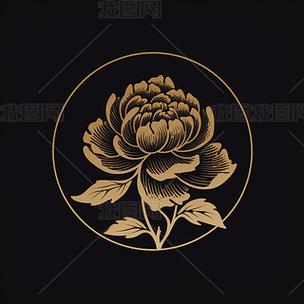 牡丹转阅读转发平图标