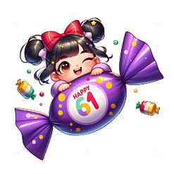 糖果女孩红包版图标