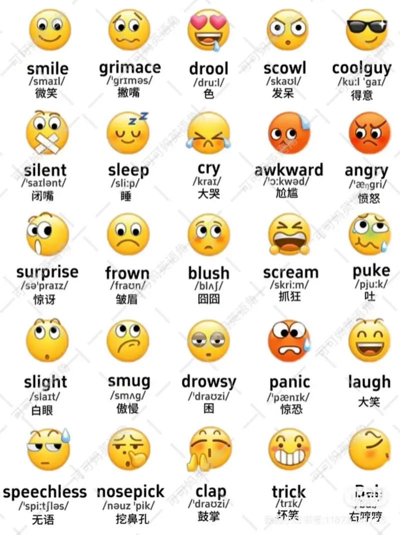 用emoji表情说话图标