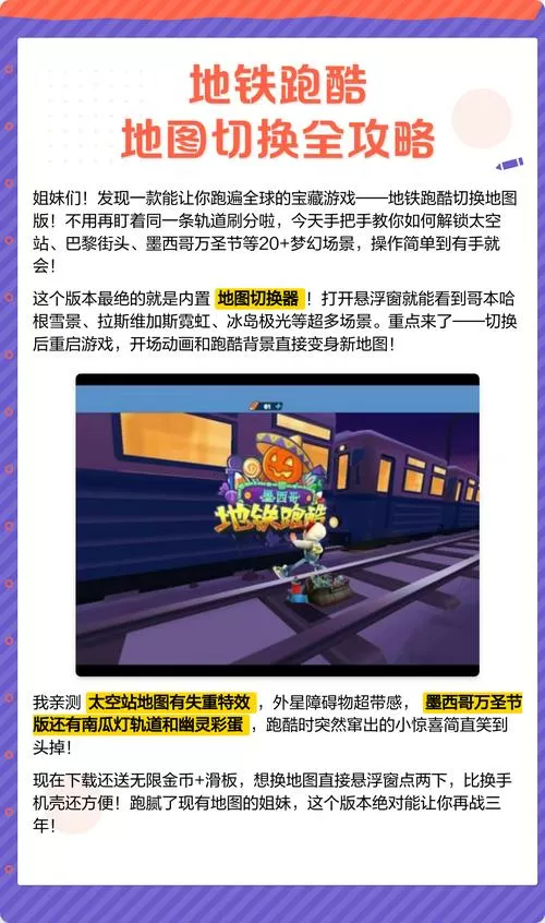 地铁跑酷怎么更换地图图标