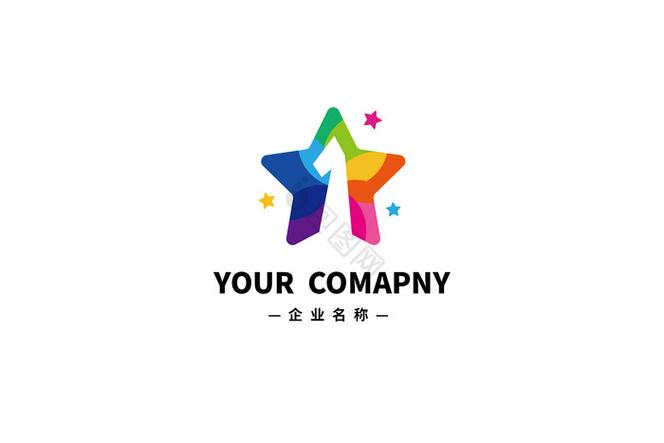 爆破的彩色星星赚图标
