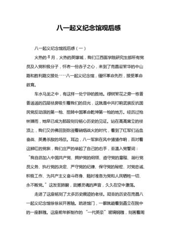 八一荣光观后感8