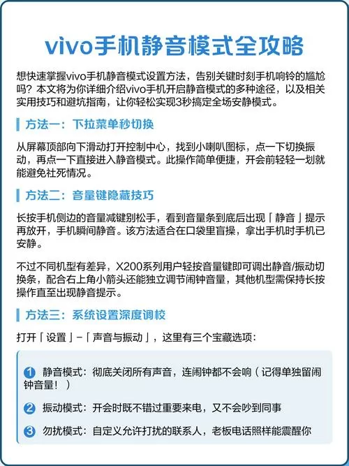 vivo静音模式快捷键图标