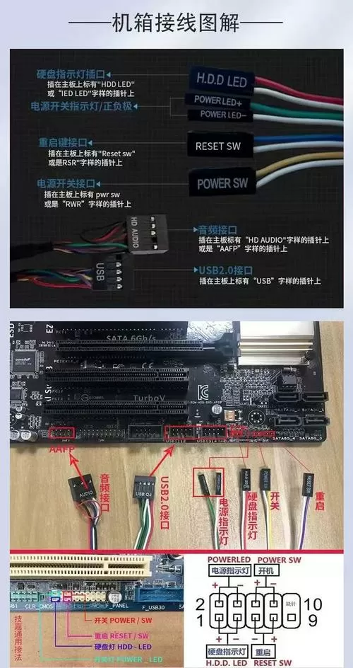 b85主板插线安装图解截图