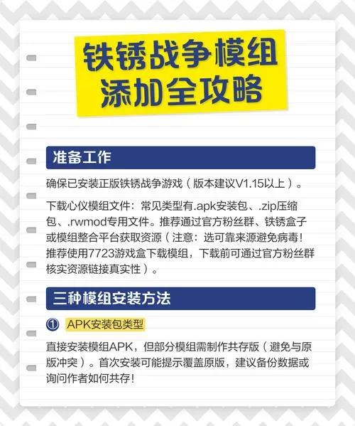 铁锈战争如何安装模组截图