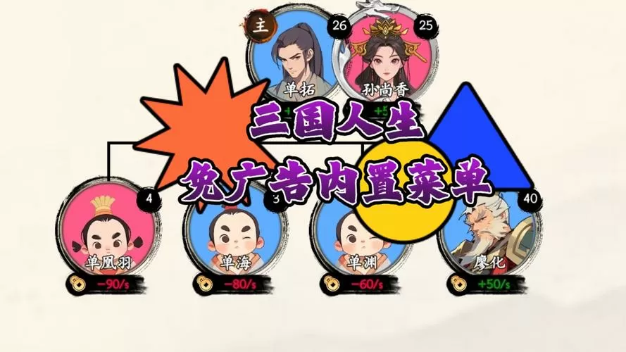 三国人生模拟器免广告版无限资源图标