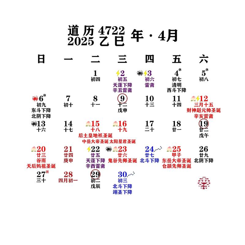2025道历