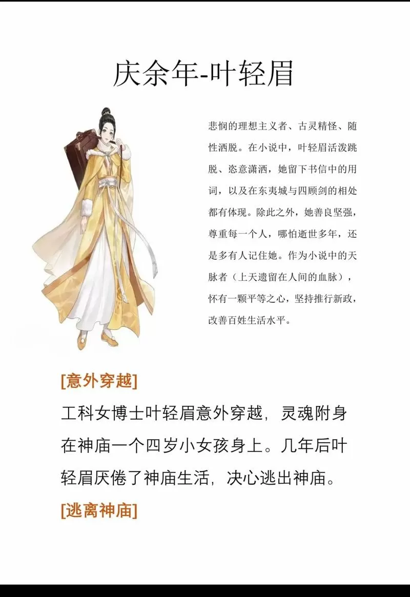 庆余年叶轻眉为什么逃出神庙图标