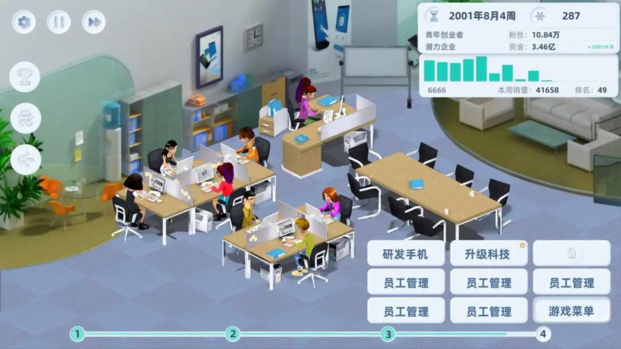 手机帝国-v3.87(破解无限金币版-招揽团队管理企业研究开发智能手机)截图