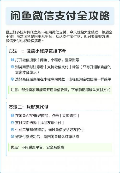闲鱼绑定微信支付的方法