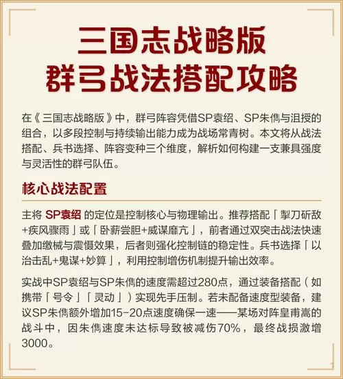 三国志战法搭配截图
