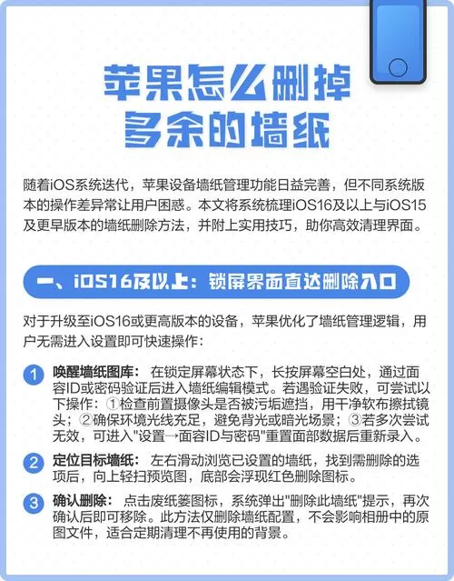 苹果怎么删掉多余的墙纸图标