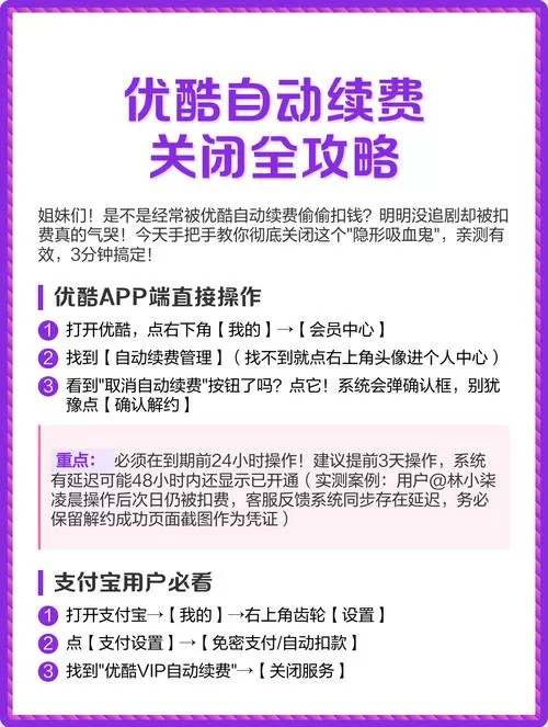 优酷怎么取消续费