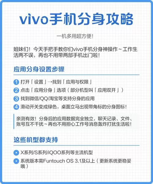 vivo手机怎么分身
