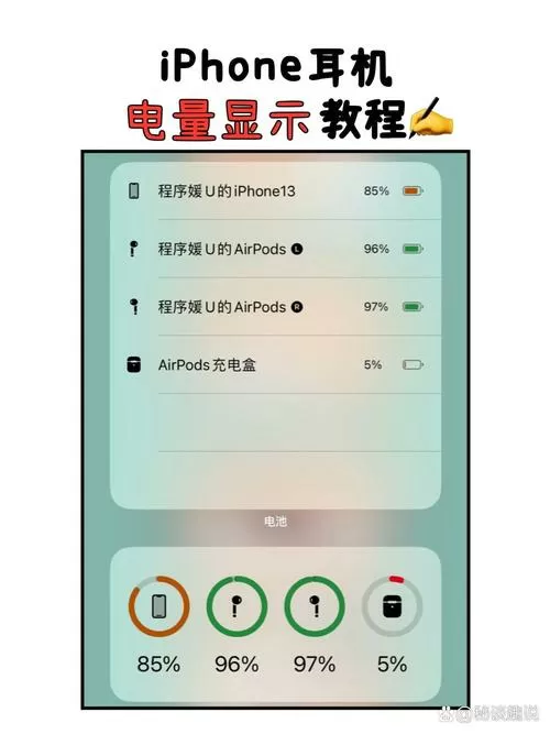 苹果耳机标志旁边电量