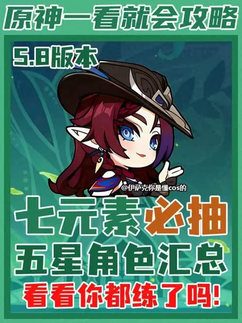 原神五星角色一览