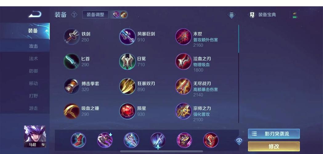 王者荣耀马超S20赛季最新出装方案一览截图