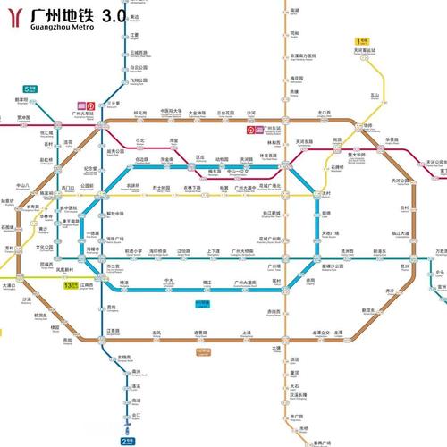 广州地铁路线图图标