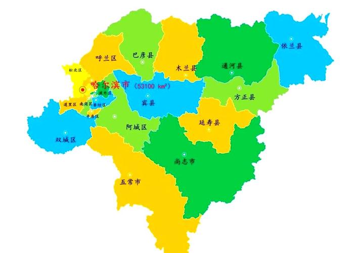 五常市地图图标