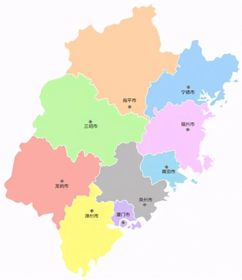 福建省地图自然地理版(450万)
