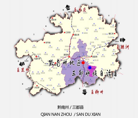 三都水族自治县地图图标