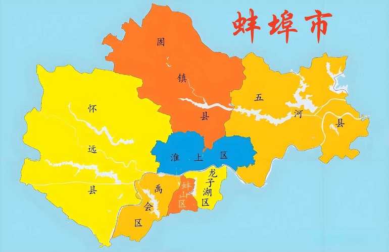 蚌埠市地图缩略图