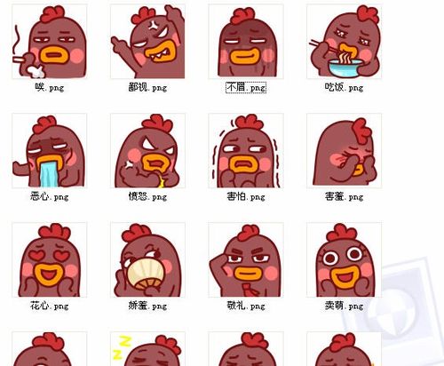 小幺鸡QQ表情包图标
