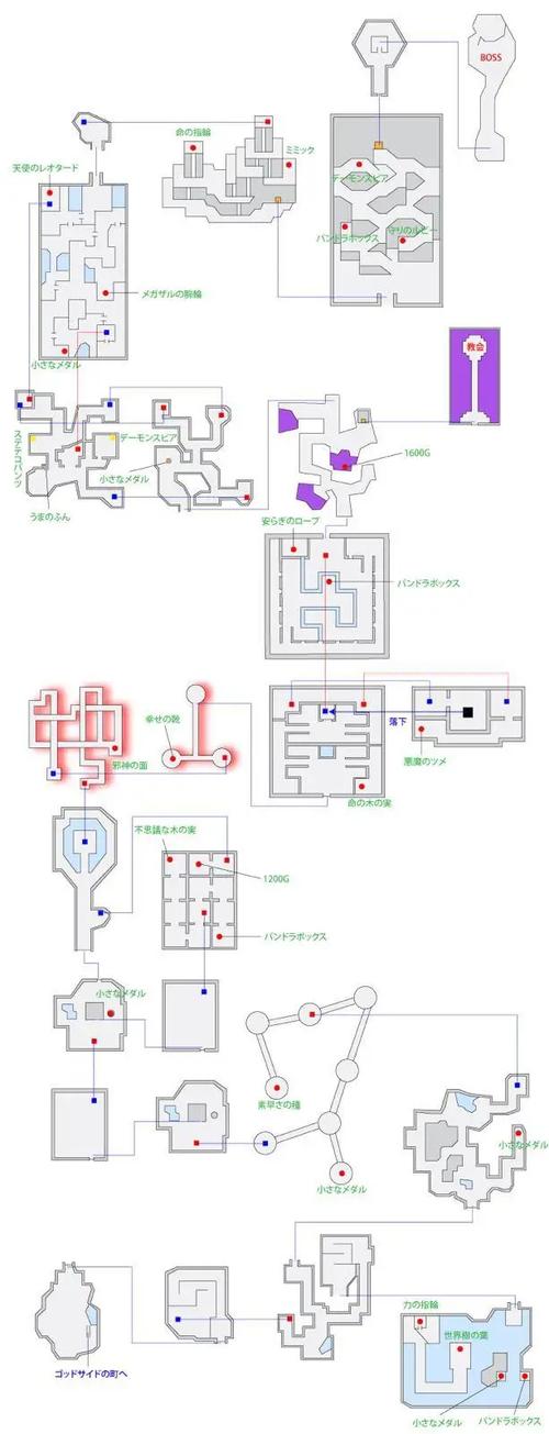 NDS《勇者斗恶龙4》隐藏迷宫地图向导