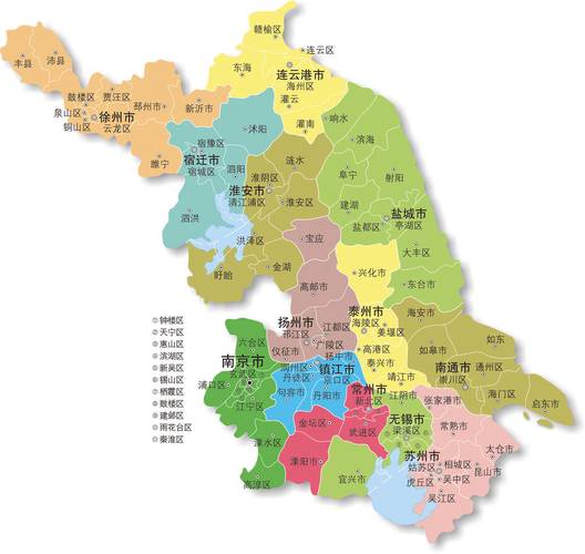 江苏省标准地图(政区版)