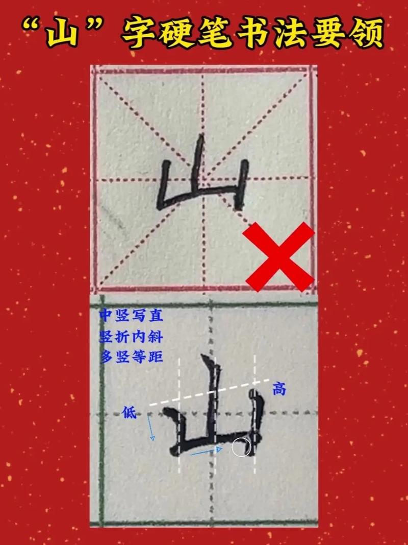 山的笔画顺序