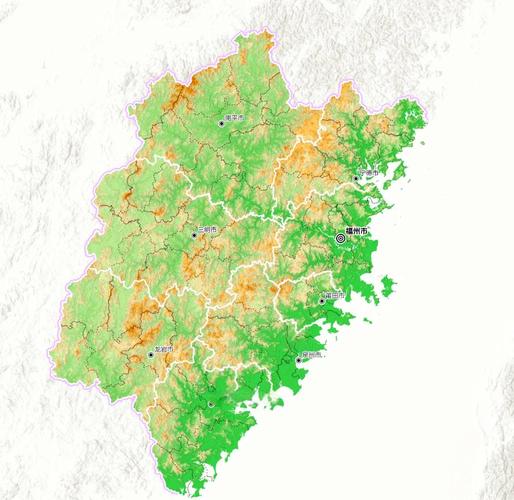 福建地图地形版图标