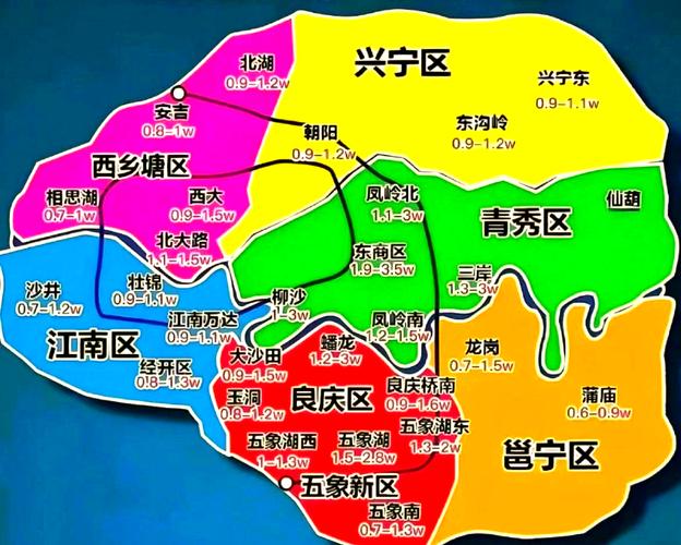 南宁市区地图图标
