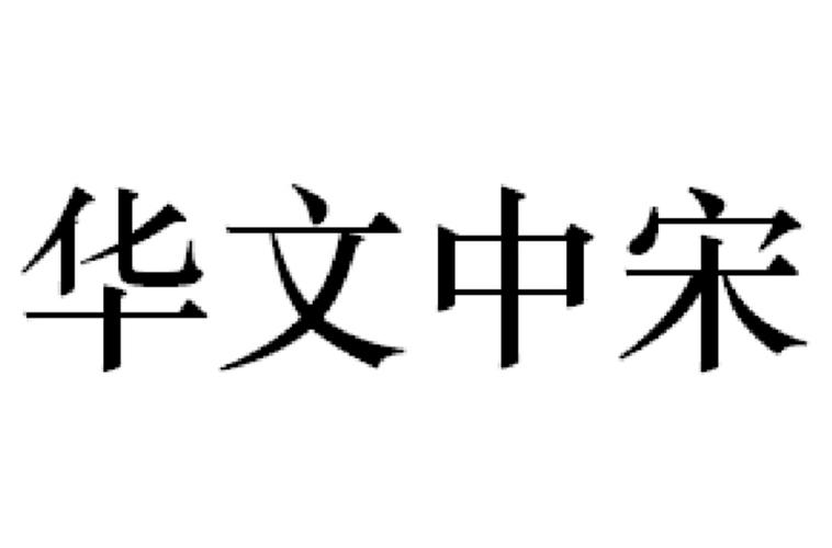 华文中宋字体图标